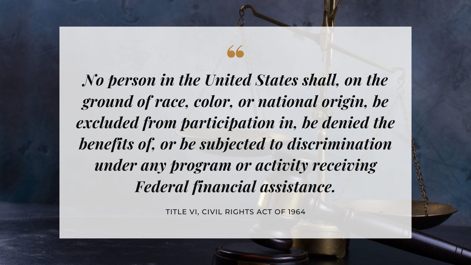 Fact Check: Title VI of the Civil Rights Act protects individuals from ...