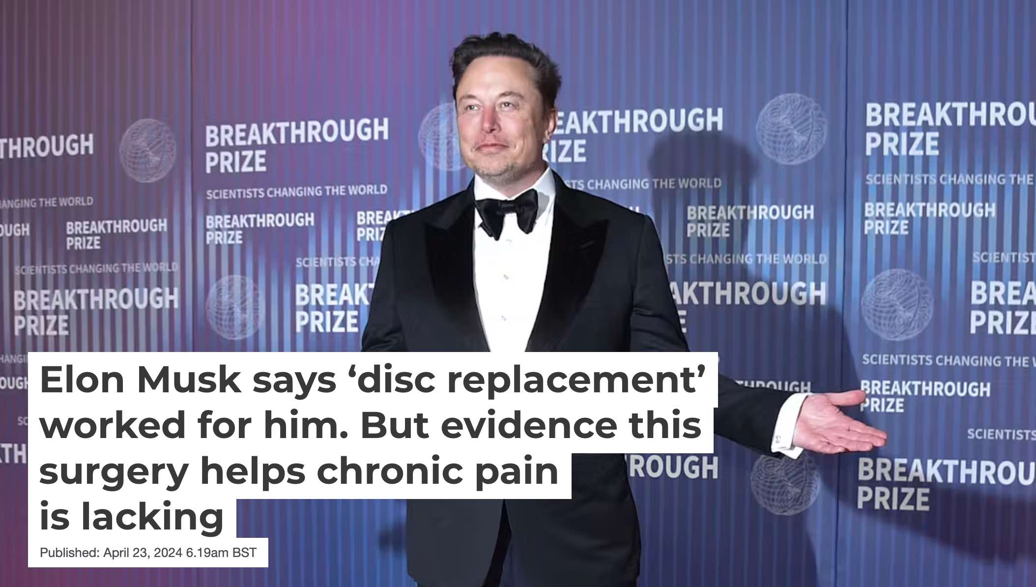 Fact Check: elon musk joint pain solution | TruthOrFake Blog