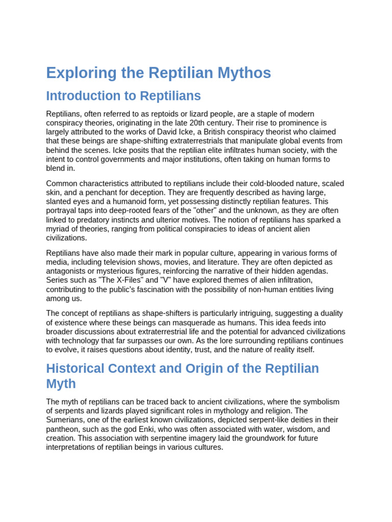 Fact Check: reptilian theory | TruthOrFake Blog