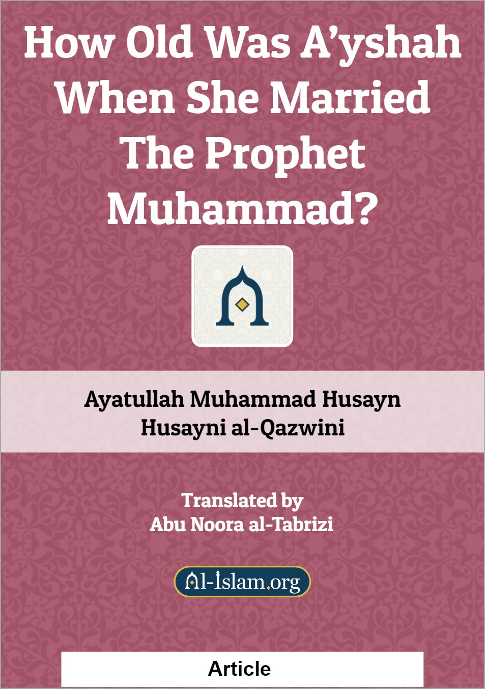 Fact Check: Aisha was 6 when muhammad married her | TruthOrFake Blog